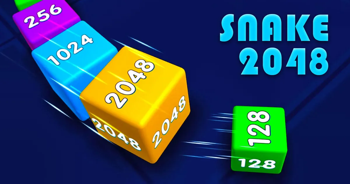 Snake 2048 on HuhGames: Merge Blocks, Grow Your Snake & Win