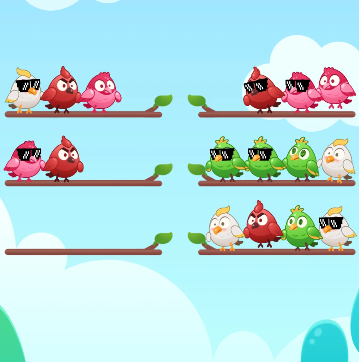 Bird Sort Puzzle - Play free on HuhGames