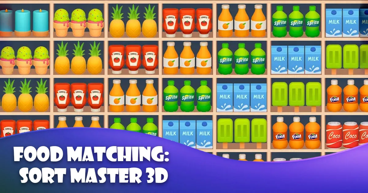 Food Matching: Sort Master 3D - Fun And Addictive Sorting Game
