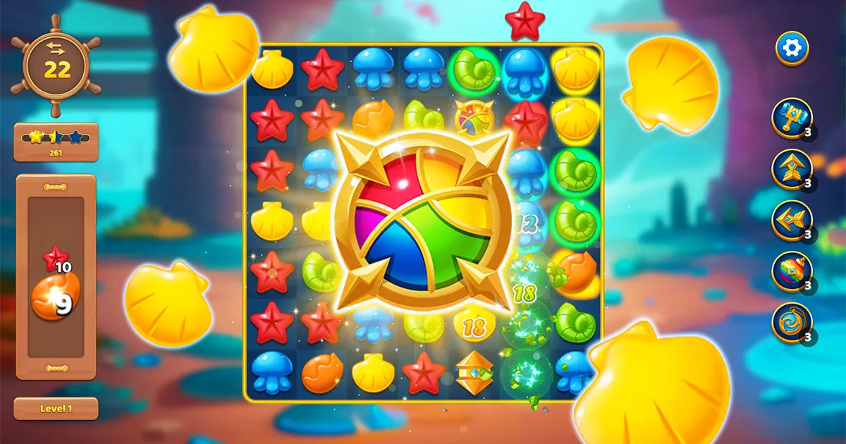Ocean Match: Fun Match 3 Puzzle Game with Ocean Adventures